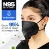 BNX N95 Mask Respirator (NIOSH) (Model: H95B), Black Made in USA - BNX ...