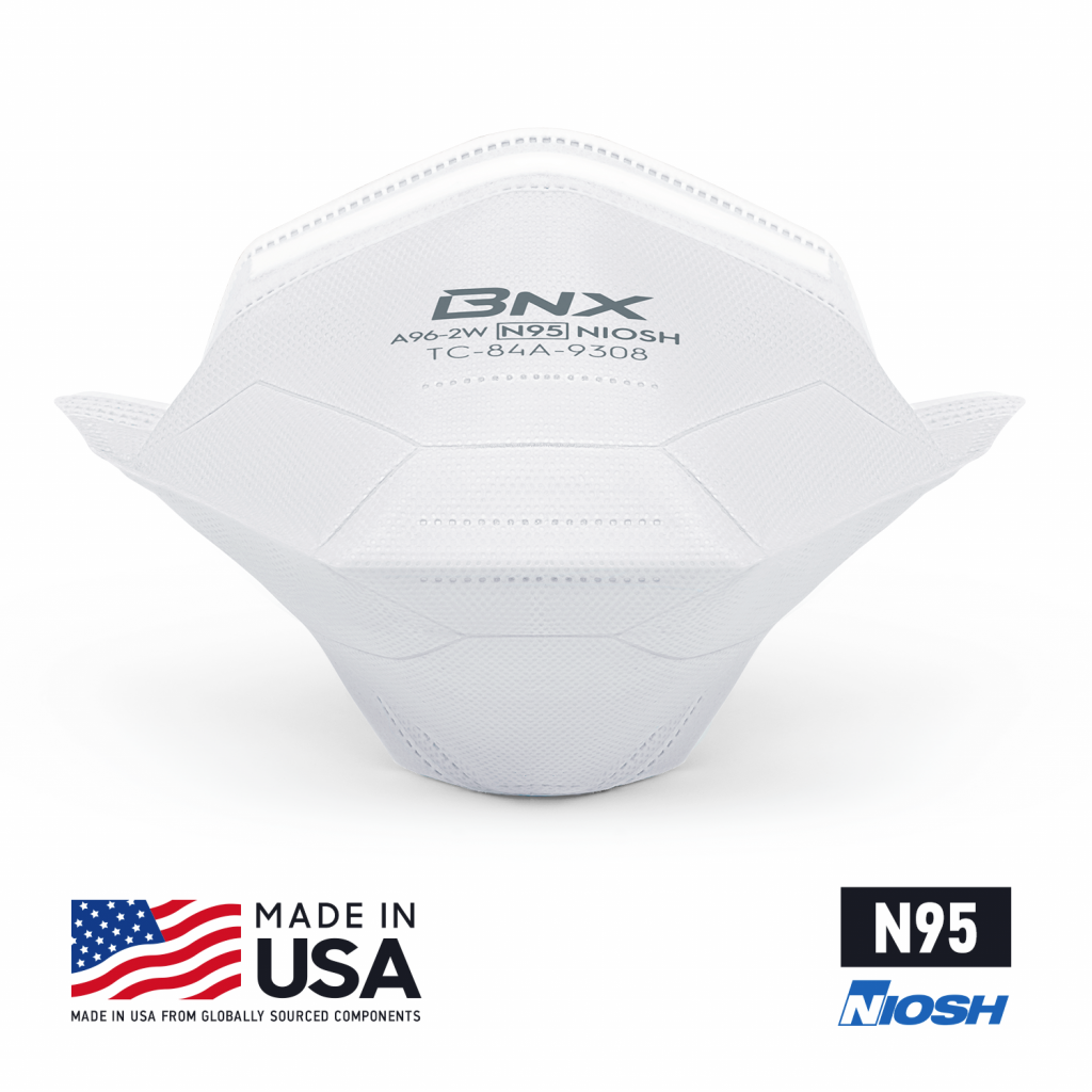 BNX N95 Mask Respirator Duckbill (NIOSH) (Model: A96-2W), White - BNX ...